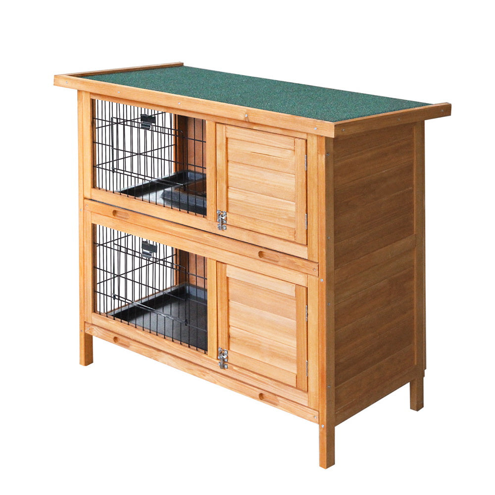 2 Storey Wooden Rabbit Hutch | i.Pet Australia Pet Supplies