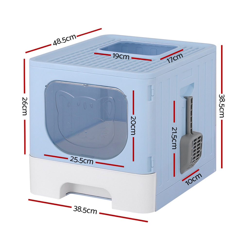 i.Pet Cat Litter Box Large Tray Kitty Toilet Enclosed Hooded Foldable